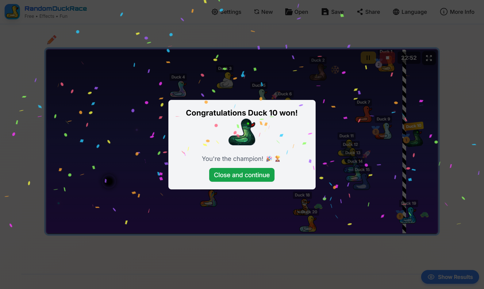 Duck Race - Race Ducks Online for Fun and Excitement | Randomwheel.org